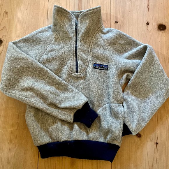 Patagonia | Jackets & Coats | Vintage 7s Patagonia Big Tag Logo Fleece ...